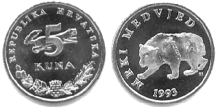 Kuna croata - moneda – Banderas del mundo