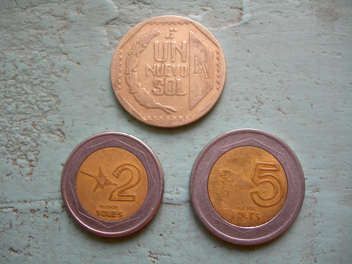 Nuevo sol - moneda – Banderas del mundo