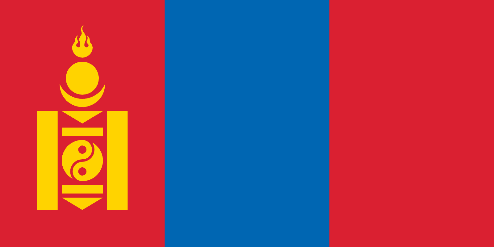 Bandera de Mongolia | Banderas-mundo.es