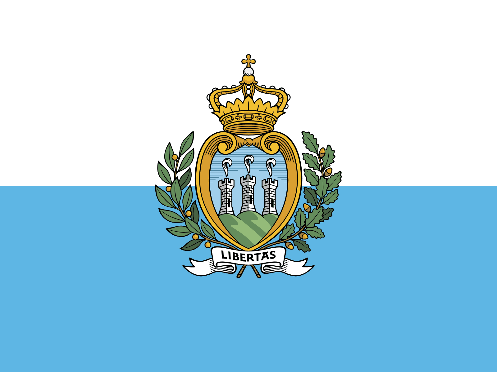 Bandera De San Marino Banderas Mundo Es